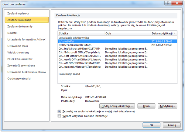 Mobilo » Blog Archive » Nie działają makra w Office 2010. Brak pytania o uruchamianie makr.