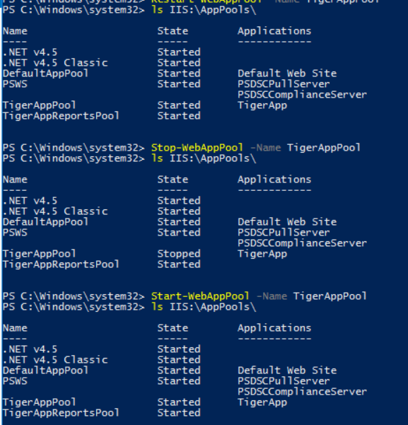 Mobilo » Blog Archive » PowerShell i IIS 15: Administracja WebAppPool